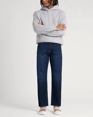 Armani Exchange Tapered Fit Jeans In Dark Wash Denim