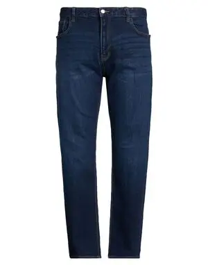 Armani Exchange Tapered Fit Jeans In Dark Wash Denim