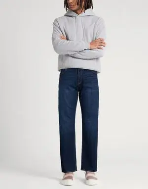 Armani Exchange Tapered Fit Jeans In Dark Wash Denim