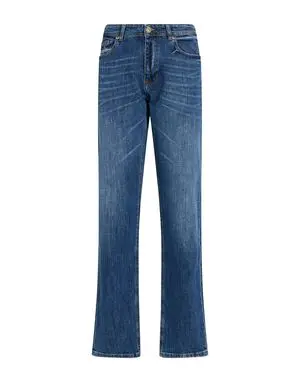 Versace Cotton Elastane Straight Leg Jeans
