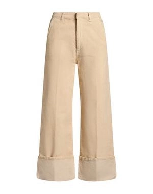 OTTOD'AME Pants Size Cotton, Elastane - Beige