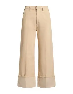 OTTOD'AME Cotton Blend Corduroy High Waisted Straight Leg Pants