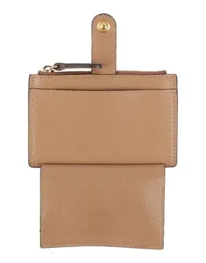 Stella McCartney Cardholder Camel Textile Fibers