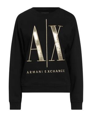 Armani Exchange Cotton Crewneck Sweatshirt - Black