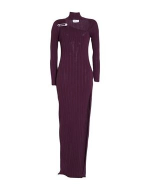 Giuseppe Di Morabito Maxi Dress Size Merino Wool, Acrylic, Polyamide - Purple