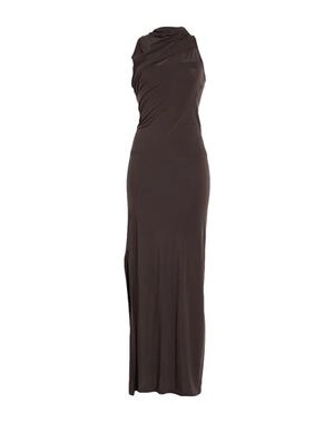 Helmut Lang Maxi Dress Chocolate Size Lyocell, Elastane - Brown
