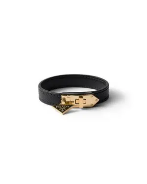 Prada Saffiano Eather Braceet