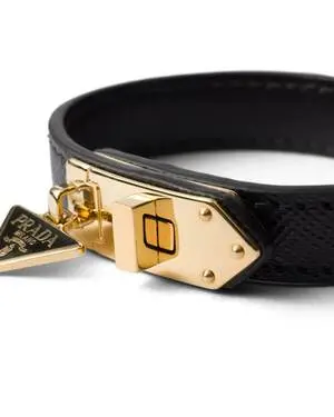 Prada Saffiano Eather Braceet