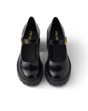 Prada Brushed Leather Pumps