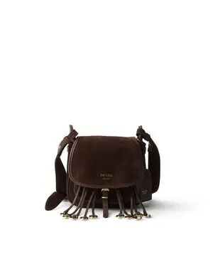 Prada Corsaire Suede Mini Shoulder Bag