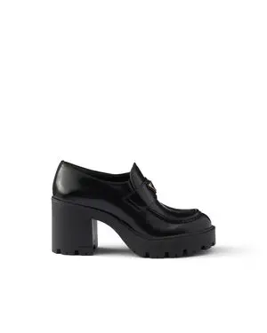 Prada Brushed Leather Loafers