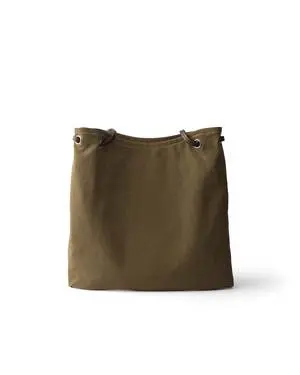 Prada Route Large Canvas And Leather Bag