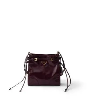 Prada Bonnie Leather Mini Shoulder Bag - Red