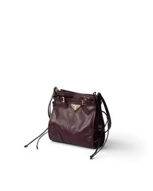 Prada Bonnie Leather Mini Shoulder Bag - Red