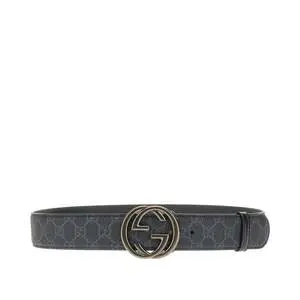 Gucci Gg Supreme Belt - Black