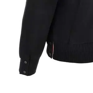 Thom Browne Cotton Cardigan With Four Bar Detail