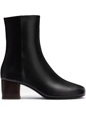 LEMAIRE Boots Leather "anatomic 55 - Black