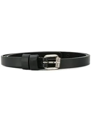 Aspesi Belt Silver Buckle "classic - Black