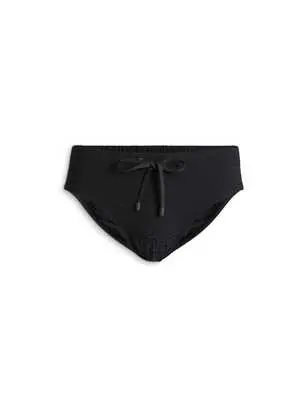 Balmain Monogram Swim Briefs In Nylon Elastane - Black