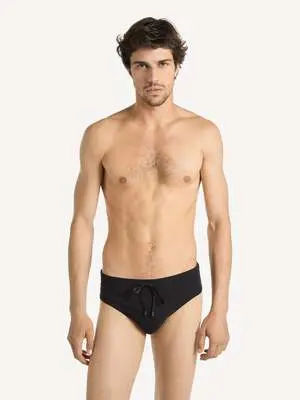 Balmain Monogram Swim Briefs - Black