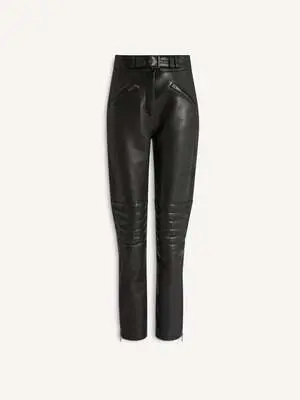 Balmain Lambskin Biker Trousers