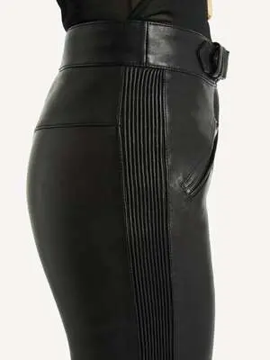 Balmain Lambskin Biker Trousers