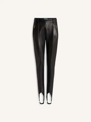 Balmain Stirrup Lambskin Trousers