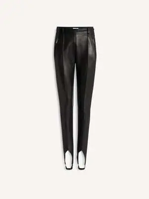 Balmain Stirrup Lambskin Trousers