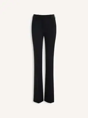 Balmain Low-waisted Wool Satin Trousers