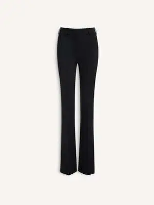 Balmain Low-waisted Wool Satin Trousers