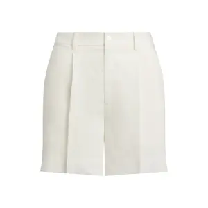 Ralph Lauren Tracy Pleated Linen Shorts