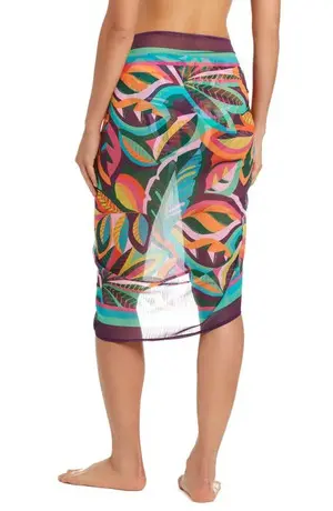 BLEU BY ROD BEATTIE Tropical Print Pareo