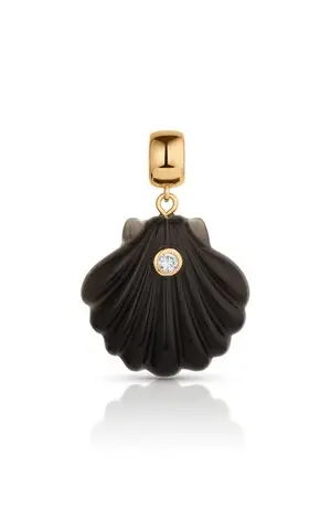 THATCH Coquille Bail Charm - Onyx