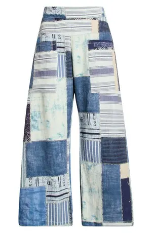 Free People We The Free Symphony Patched Wide Leg Jeans