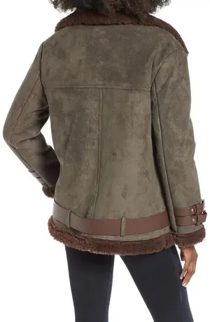 J.O.A. Faux Shearling Jacket