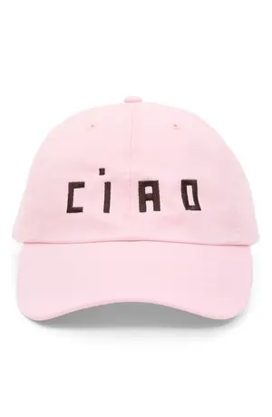Clare V. Ciao Embroidered Baseball Cap