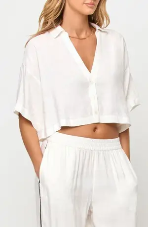 L*Space Kitt Cropped Cover-up Top