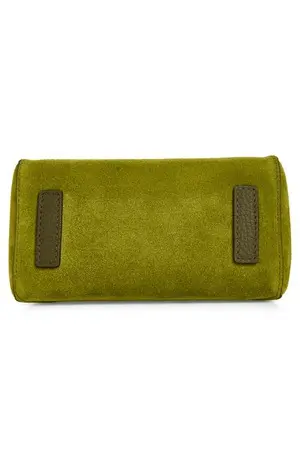 Strathberry Nano Mosaic Suede Top Handle Bag