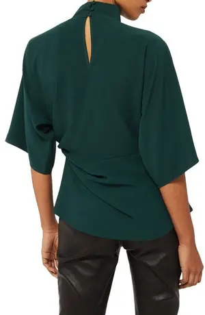 Topshop Origami Tuck Blouse