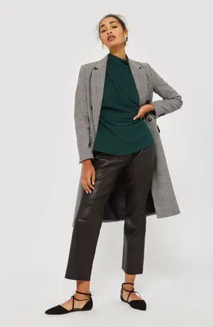 Topshop Origami Tuck Blouse