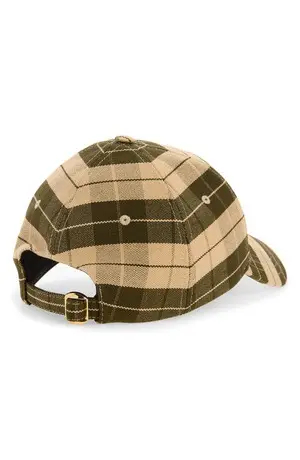Valentino Garavani Vlogo Check Cotton Adjustable Baseball Cap