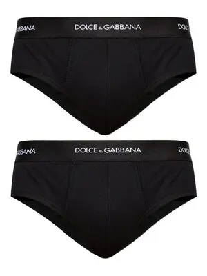Dolce & Gabbana 3-pack Regular Slip Brando In Jersey Stretch - Black