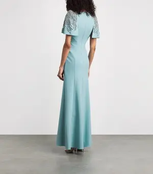 Jenny Packham Embellished Petal Gown