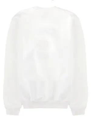 Casablanca Felpa Con Logo Ricamato - White