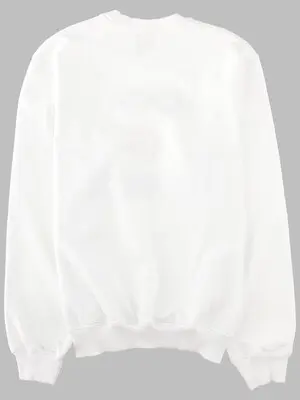 Casablanca Felpa Con Logo Ricamato - White