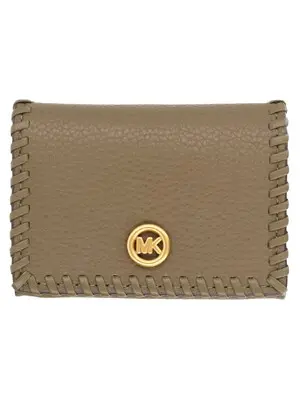 Michael Kors Portafoglio In Pelle Con Logo - Brown