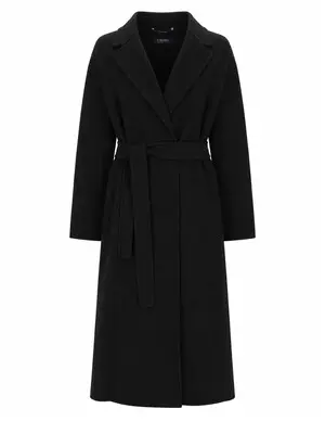 Max Mara Draped Wool Midi Coat