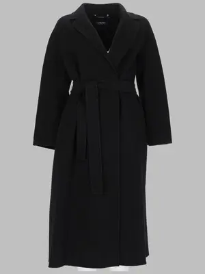 Max Mara Draped Wool Midi Coat