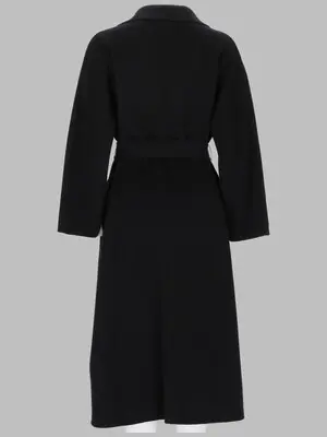 Max Mara Draped Wool Midi Coat