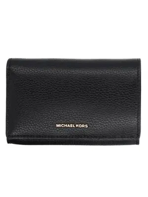 Michael Kors Portafoglio "jet Set Large" In Pelle Martellata - Black